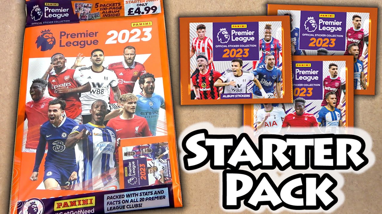*NEW* Premier League 2023 Sticker Collection | Starter Pack Opening ...