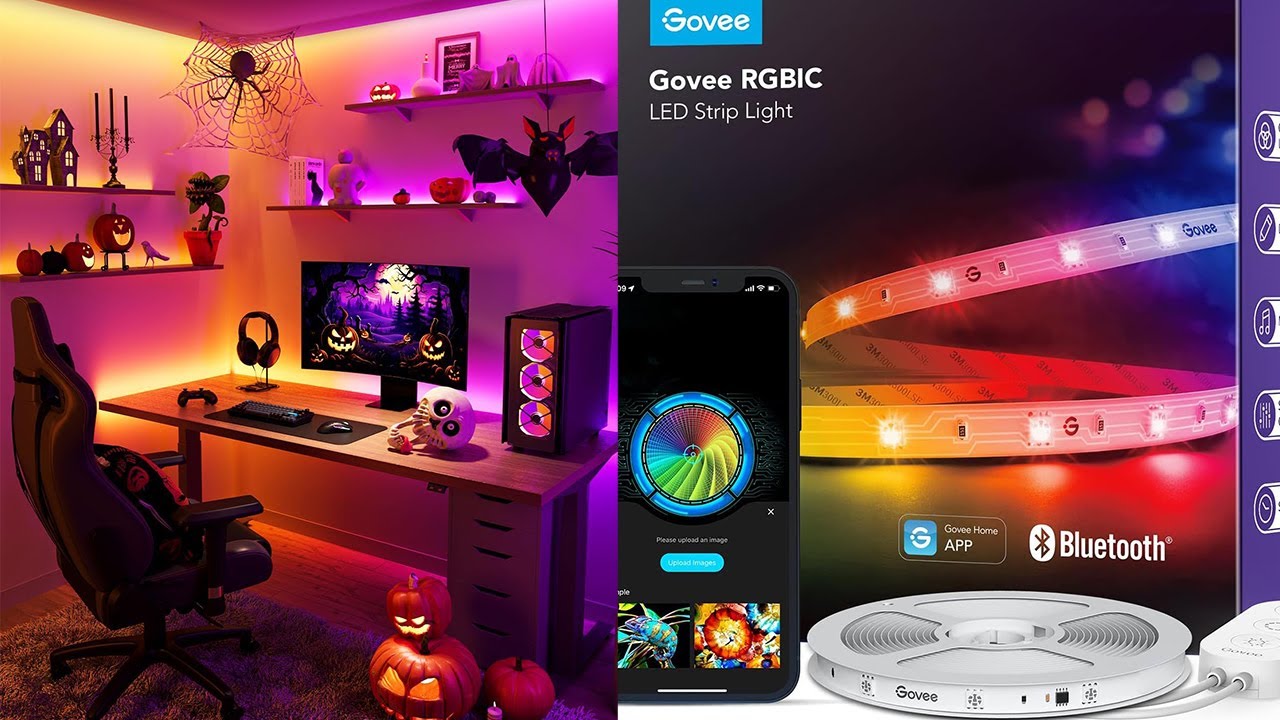 Govee 16.4ft RGBIC LED Strip Lights H617A - YouTube