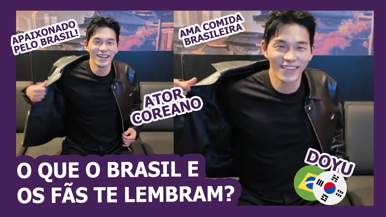 Ator coreano DoYu revela o que pensa do Brasil, dos fãs, K-dramas e ...