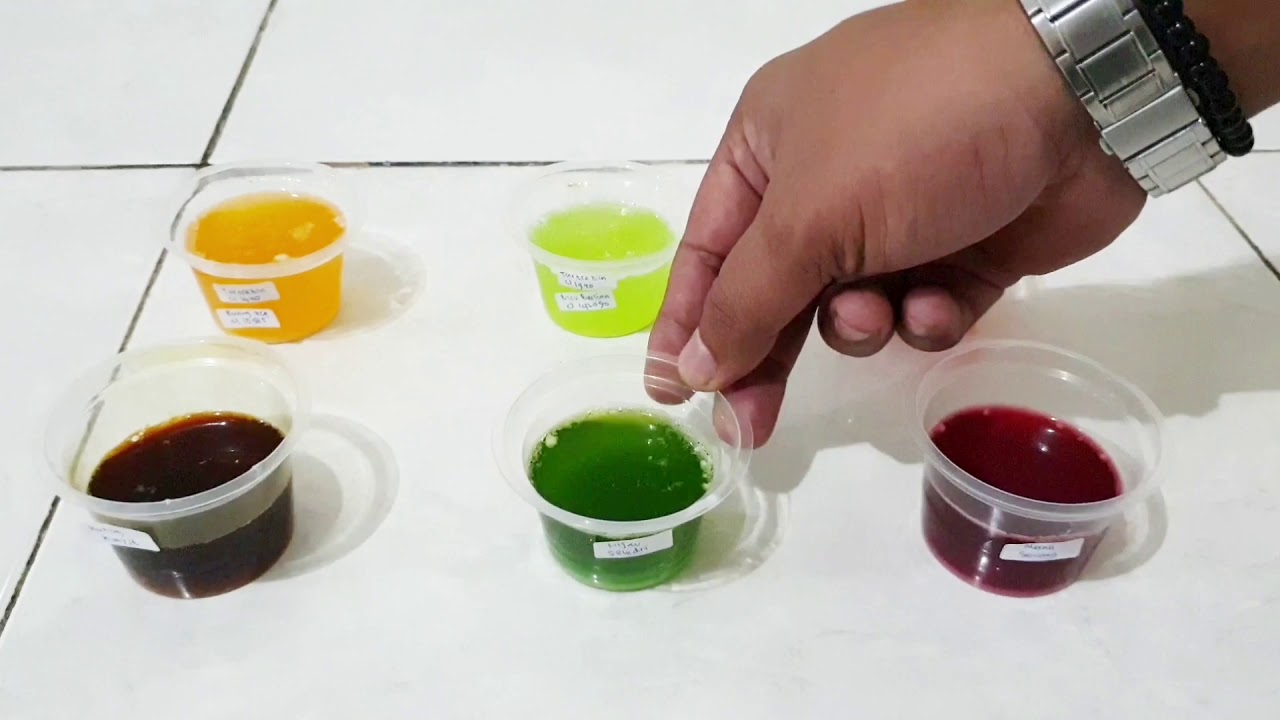 UJI PEWARNA ALAMI DAN PEWARNA BUATAN (SINTETIS) - YouTube