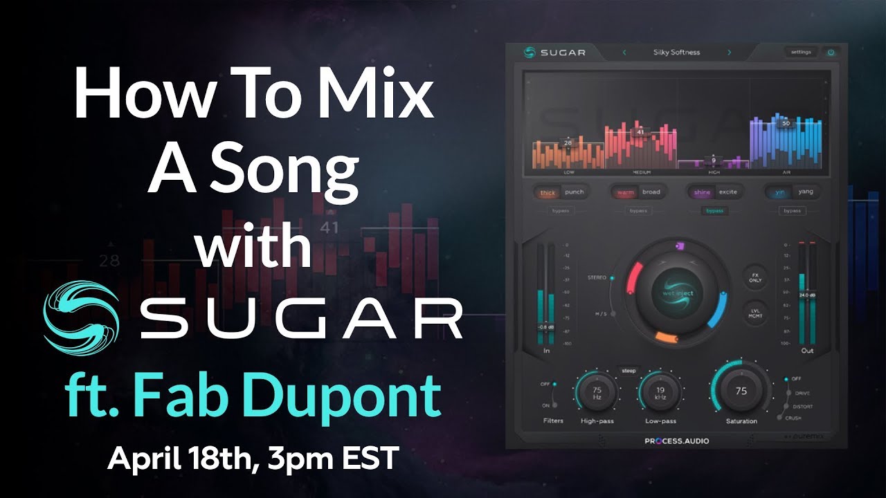 Puremix Mentors | Mixing Live | Using Process.Audio Sugar Plugin On A Song - YouTube