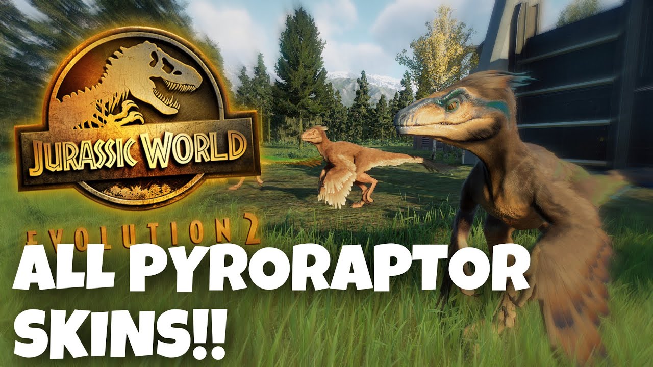 ALL PYRORAPTOR SKINS! - Jurassic World Evolution 2 - YouTube