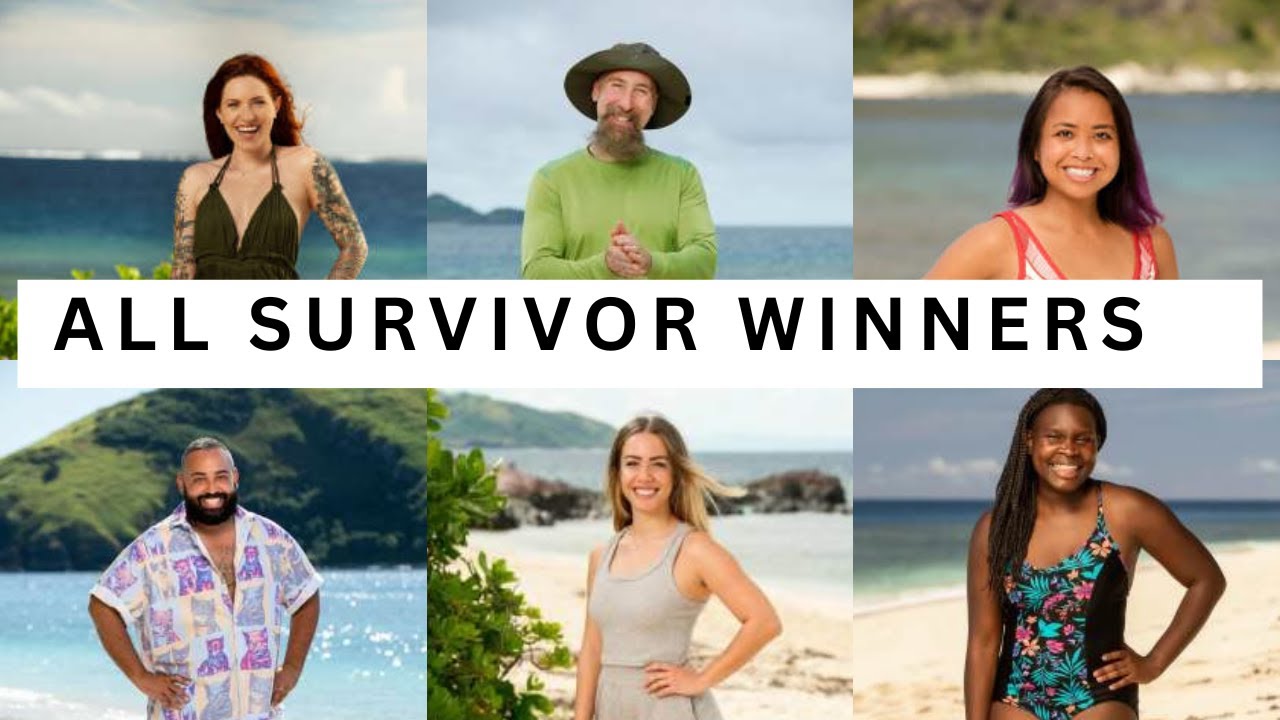 All Survivor US Winners from Season 1 (2000) to Season 46 (2024) on CBS ...