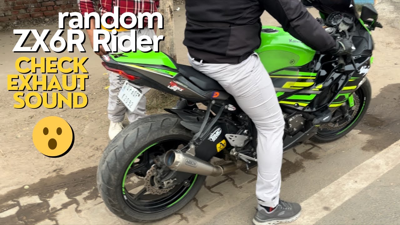 meet random ZX6R Rider check exhaust note⁉️ - YouTube