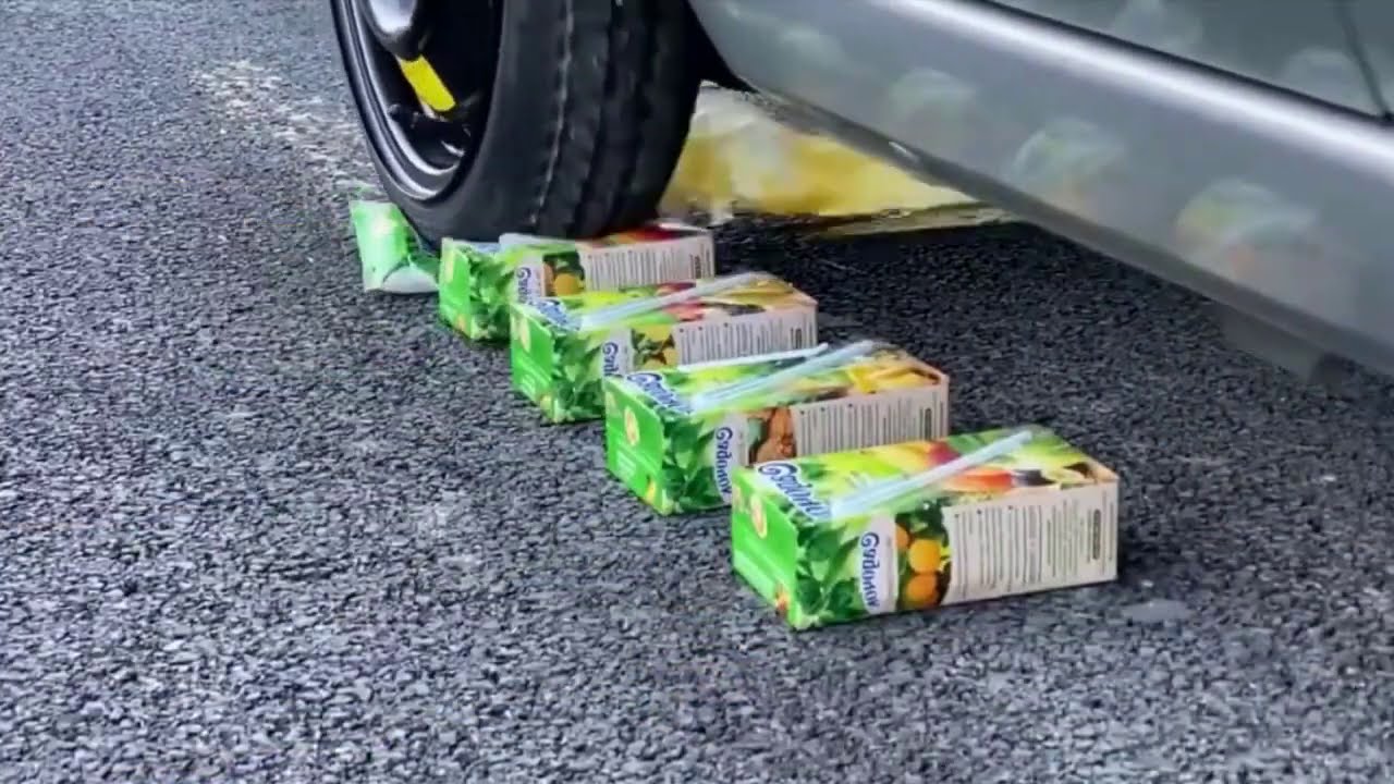 Crushing Crunchy and Soft Things by Car !! Experiment Car Vs things - YouTube