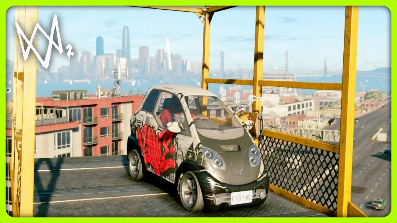 PICKING UP CARS WITH CRANES in Watch Dogs 2! - YouTube
