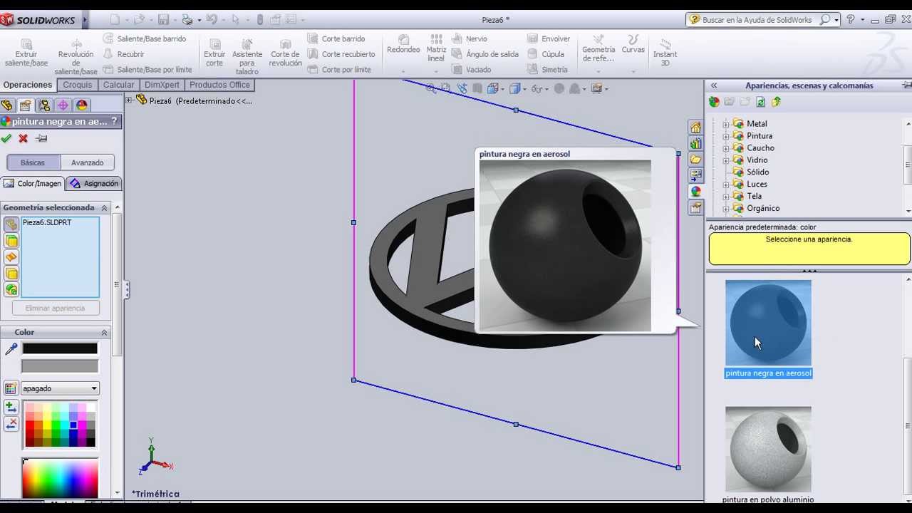 Volkswagen logo Solidworks tutorial - YouTube