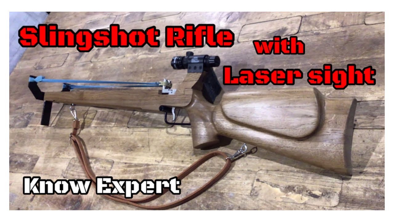 DIY. Catapult rifle or Slingshot. Carved from old wood Short video ...