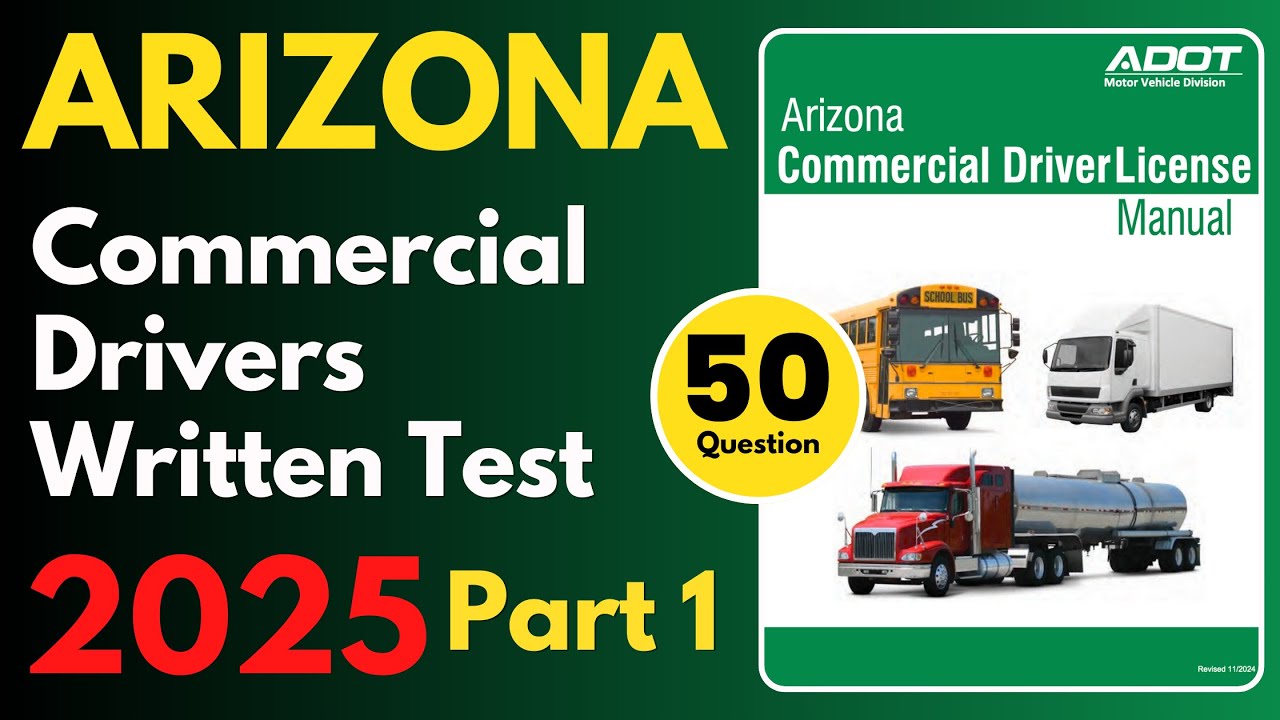Arizona Commercial Drivers Written Practice Test | Part 1 | CDL Written ...