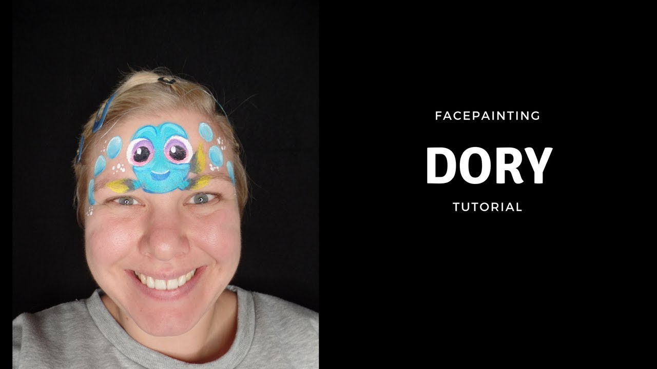 Facepainting tutorial | Dory - YouTube