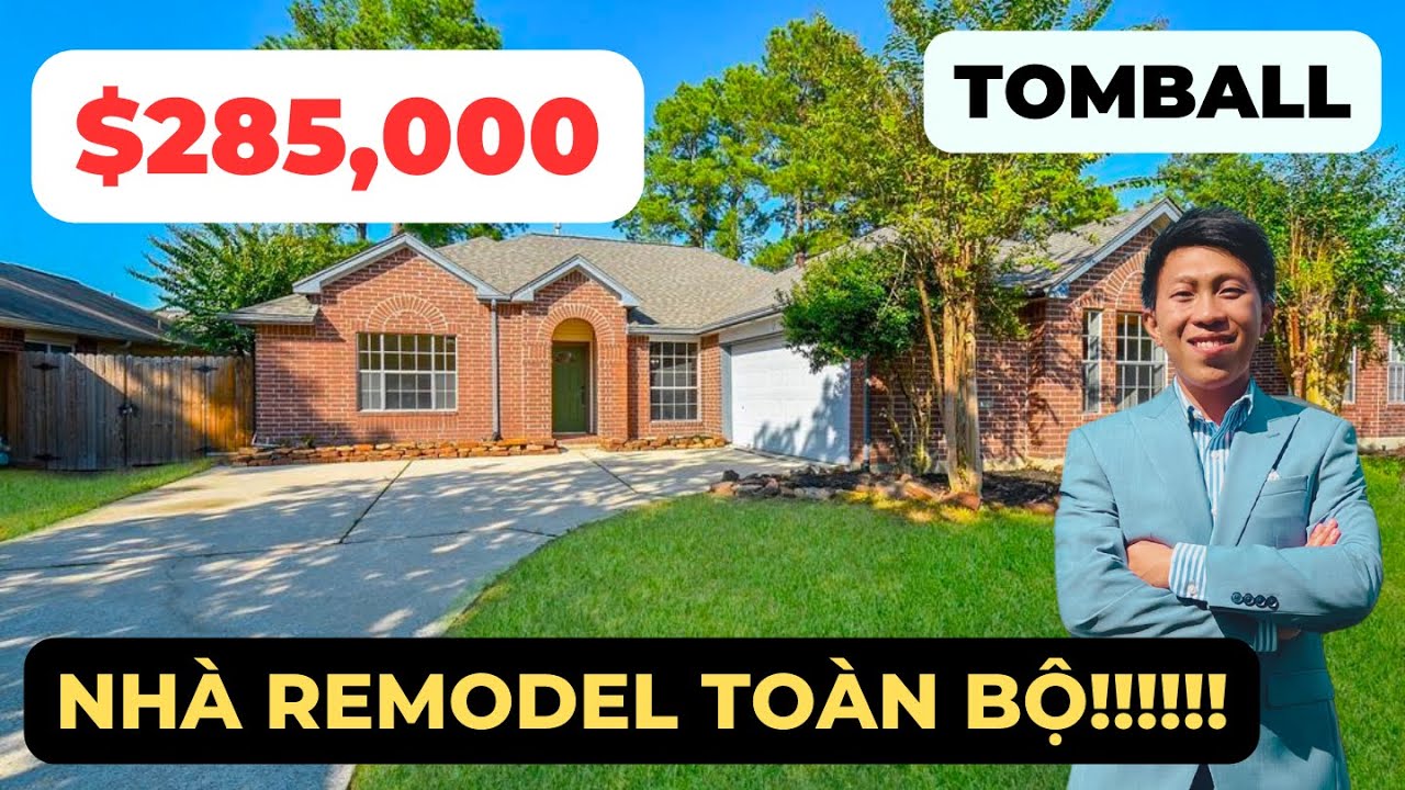 #85 Tomball - LẠI MỘT CĂN NHÀ REMODEL TOÀN BỘ BÊN TRONG SIÊU ĐẸP TẠI TOMBALL!!!! - YouTube