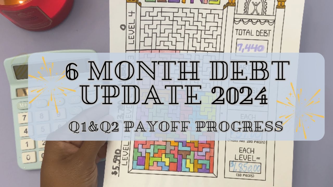 🎆 6 MONTH MID-YEAR DEBT PAYOFF UPDATE 2024/ QUARTERLY DEBT UPDATE/ STEADY PROGRESS!! 🎇 - YouTube