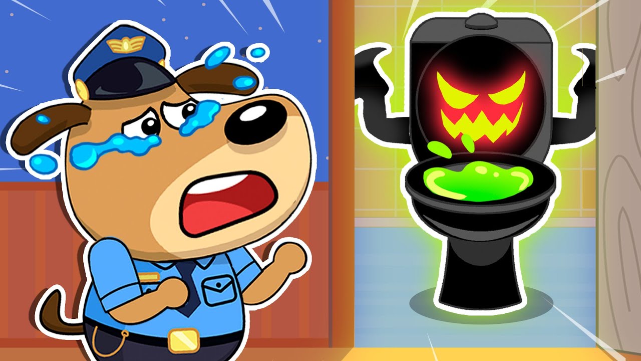 😰 What’s Wrong with the Toilet?! 🚽Police to the Rescue 🚓 Inspector Woof ...