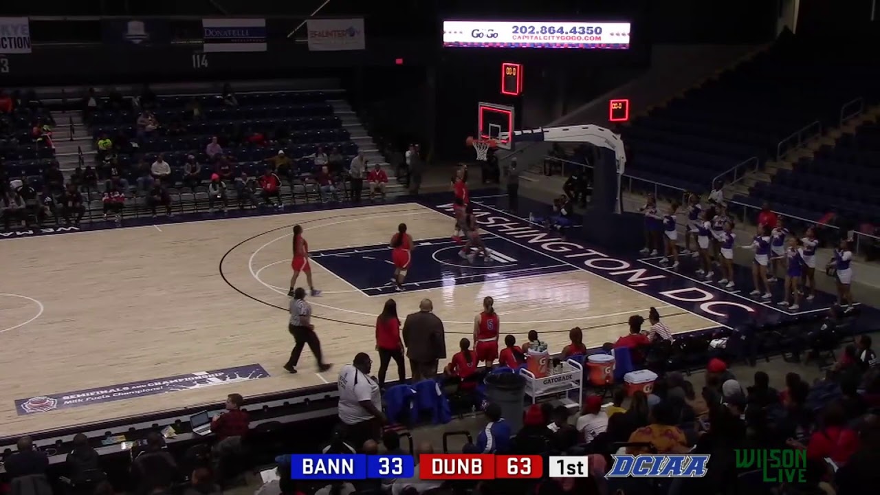 DCIAA 2020 Championship Girls Varsity Basketball Banneker vs. Dunbar ...