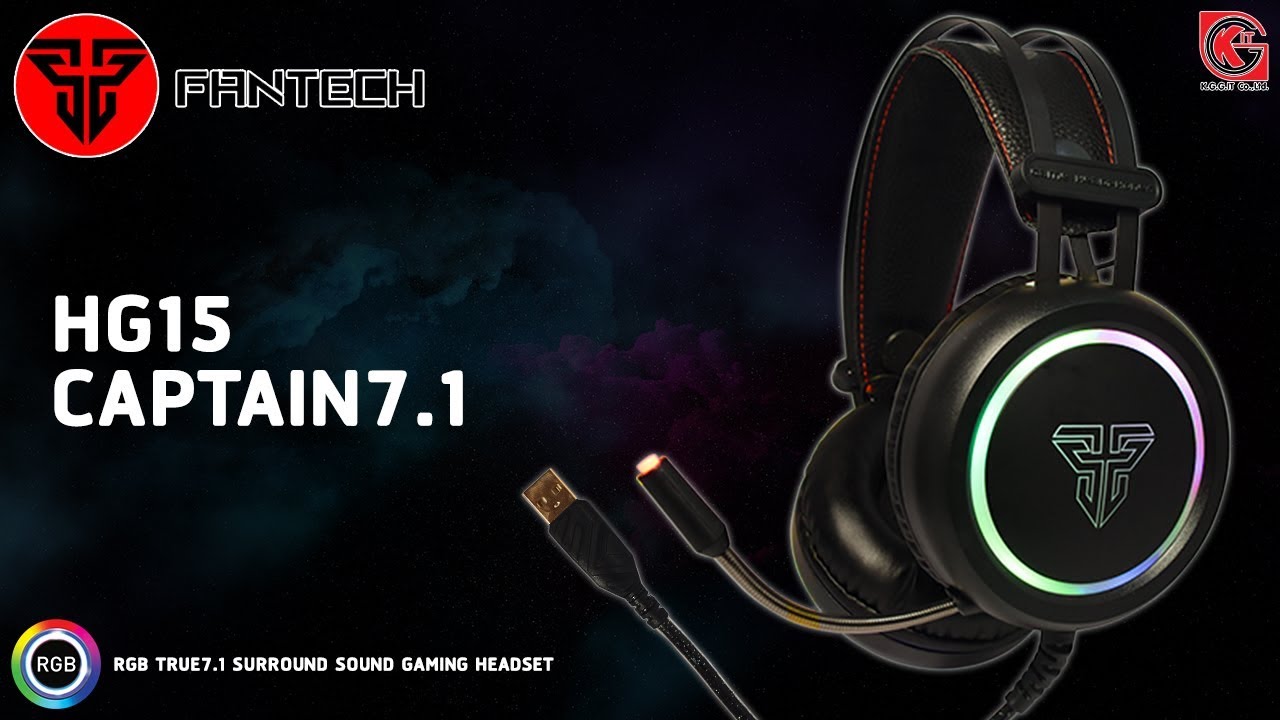 รีวิว FANTECH รุ่น HG15 TRUE 7.1 SUROUND SOUND มีไฟ RGB ไฟสวยเสียงดี ...