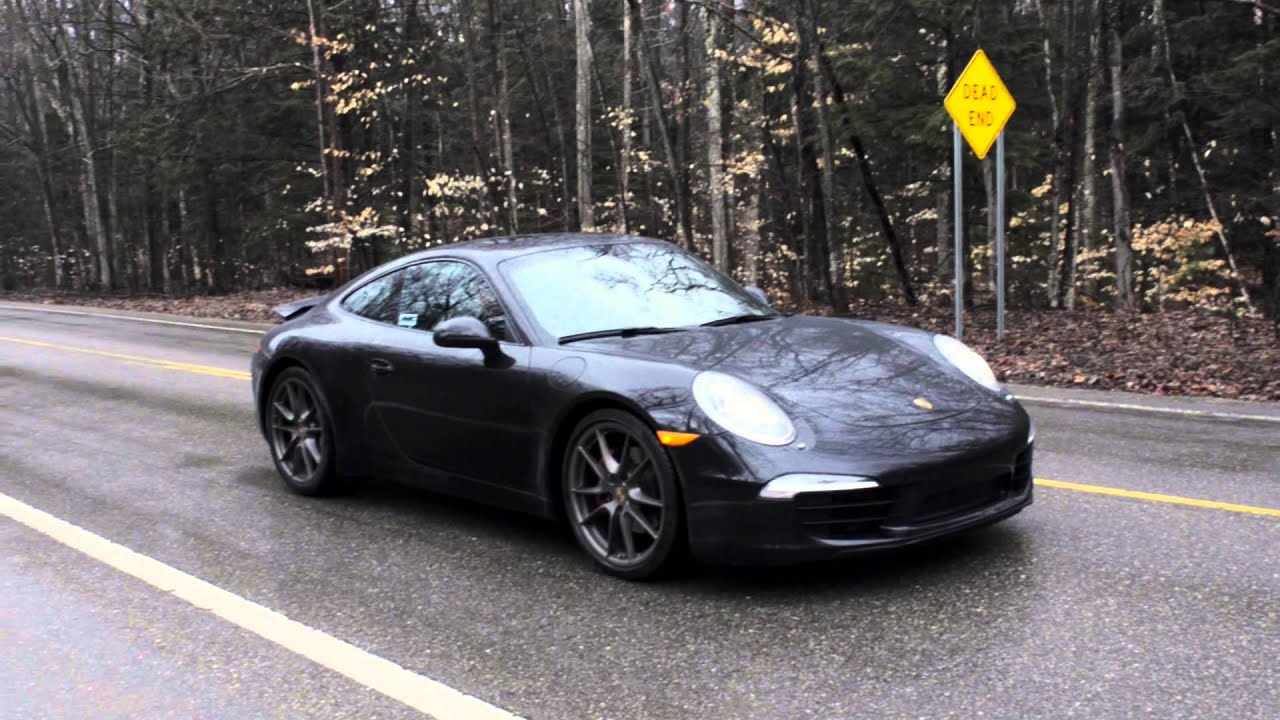 Porsche 911 launch control in rain - YouTube