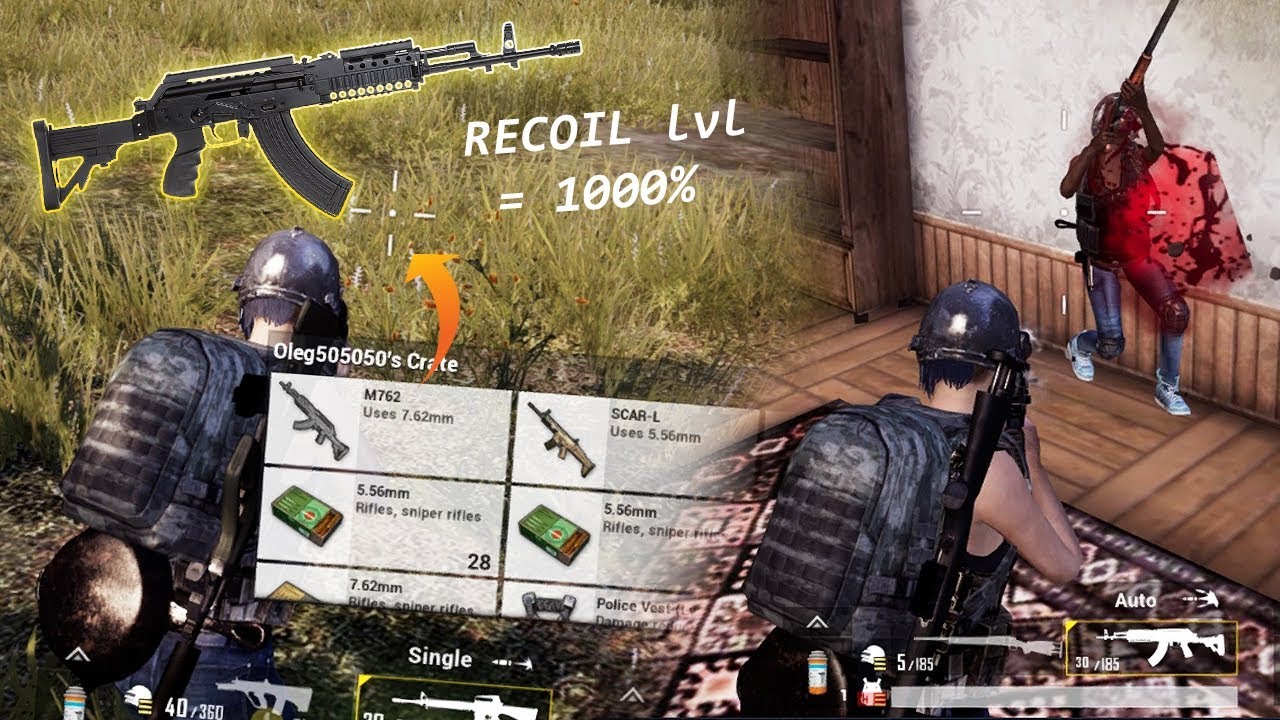 New Gun in pubg mobile Beryl m762 gameplay | 26+ kills \ Full Recoil ...