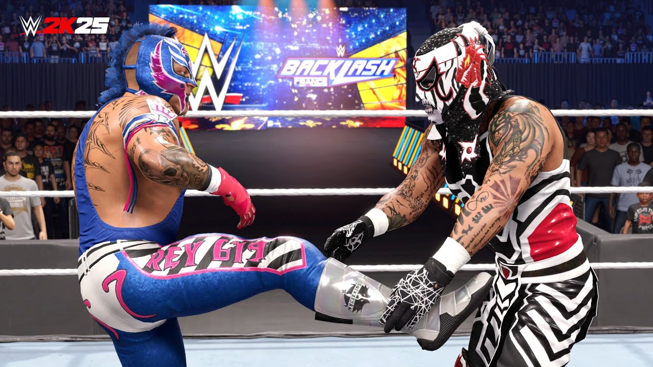 WWE 2K25 - Penta Vs Rey Mysterio I FULL MATCH (PS5) - YouTube