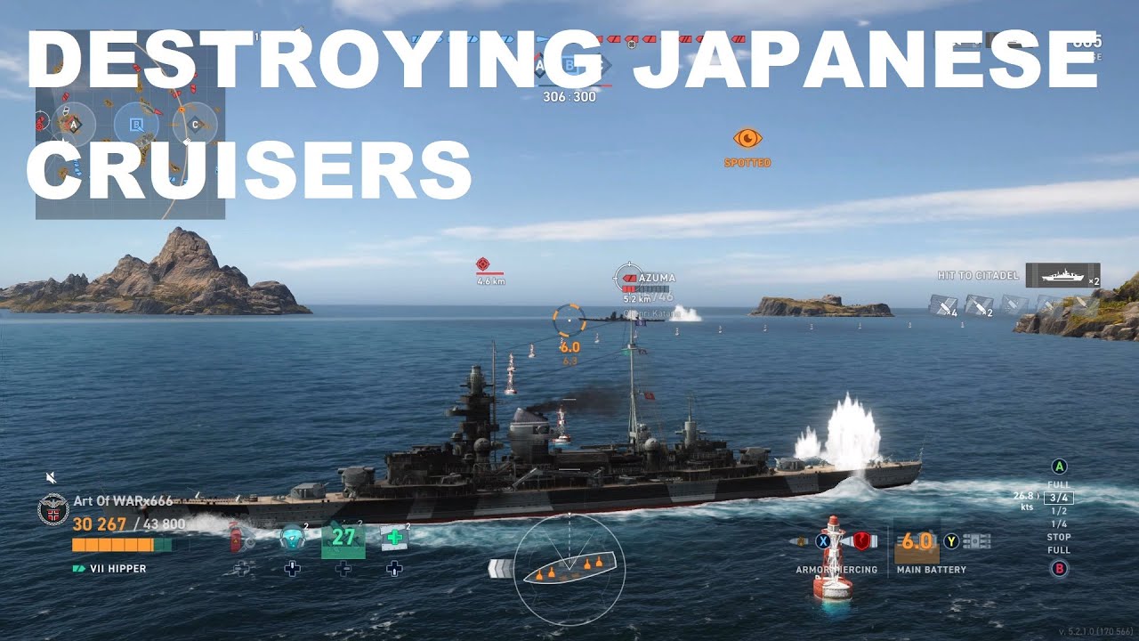 Look at all those citadel hits | Hipper | World of Warships Legends ...