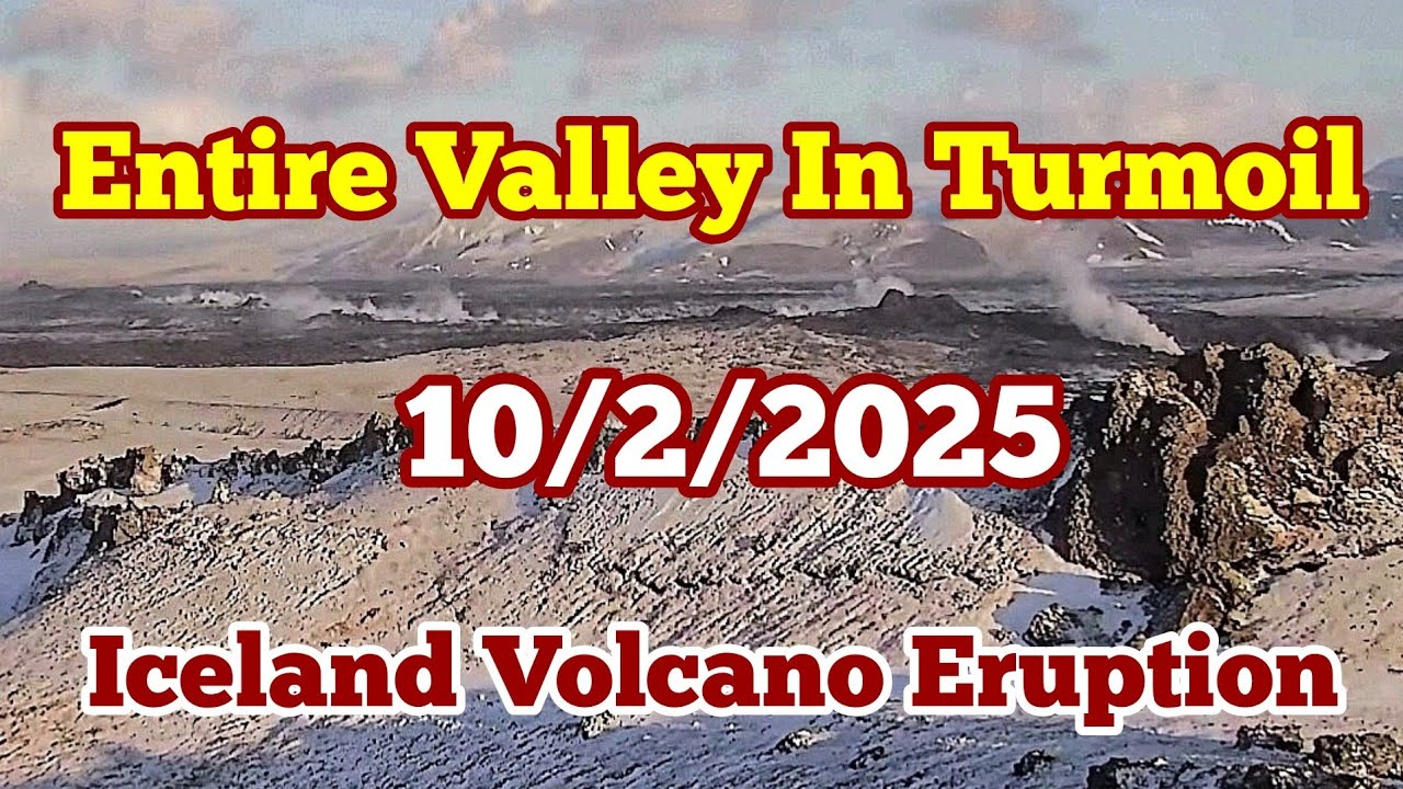 Entire Valley In Turmoil: Steaming Fault Fissures, Iceland Svartsengi ...