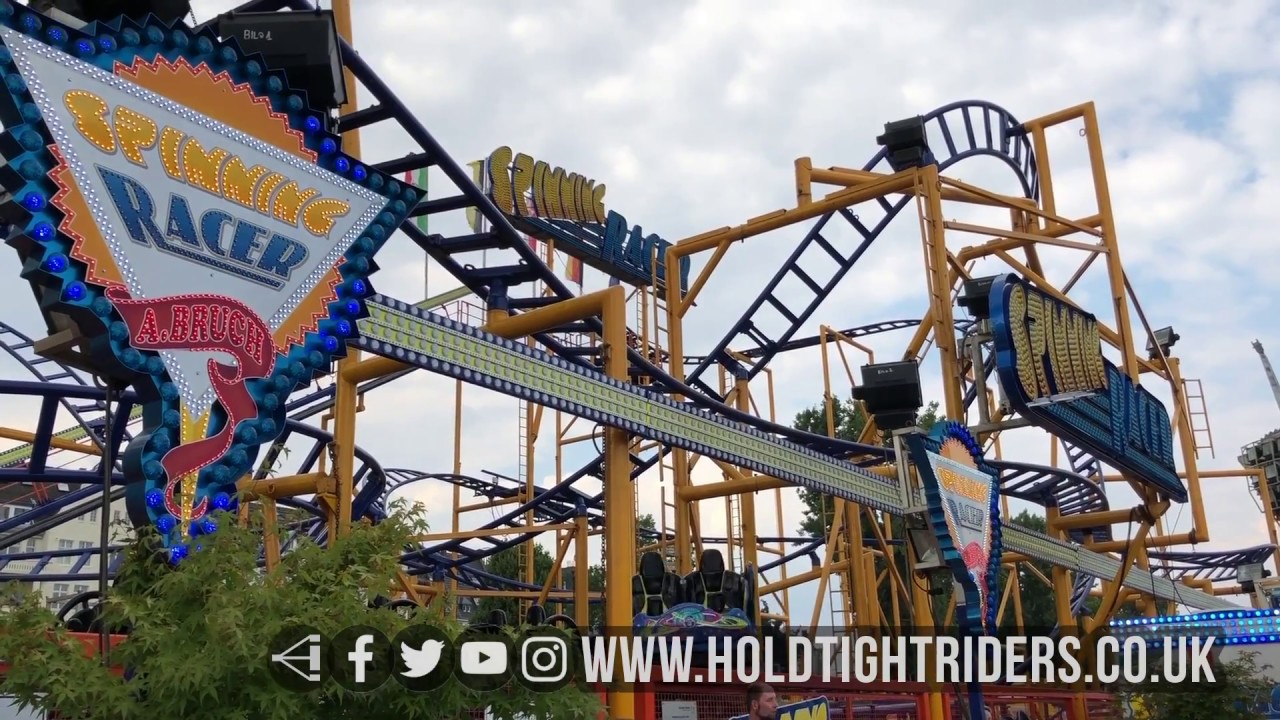 Spinning Racer POV - Awesome travelling roller coaster! - YouTube