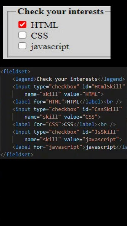 fieldset legend accent color form HTML #shorts - YouTube