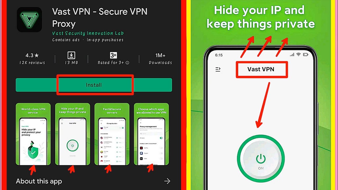 vast vpn app | vast vpn app use | how to use vast vpn kaise kare | best ...