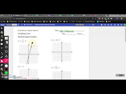 Using Kami to Graph on a PDF and Submit to Google Classroom - YouTube