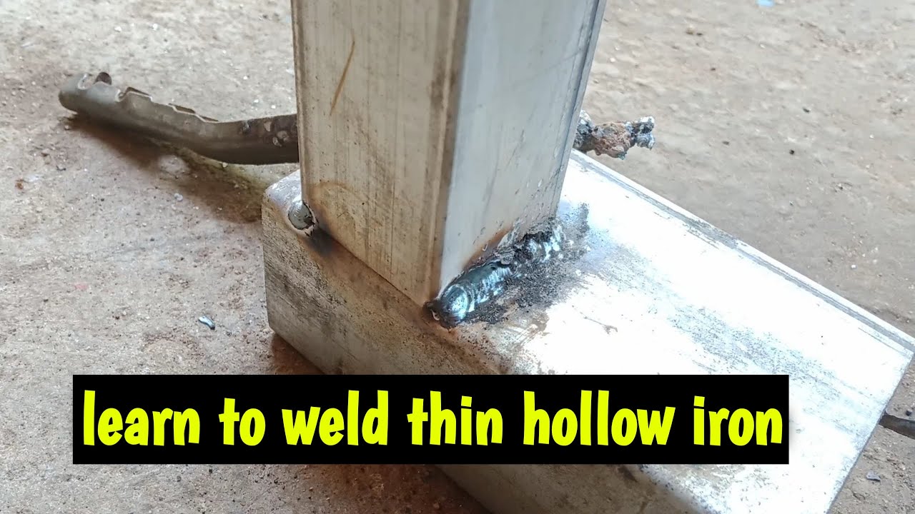 How to Weld Hollow Iron Angles - YouTube