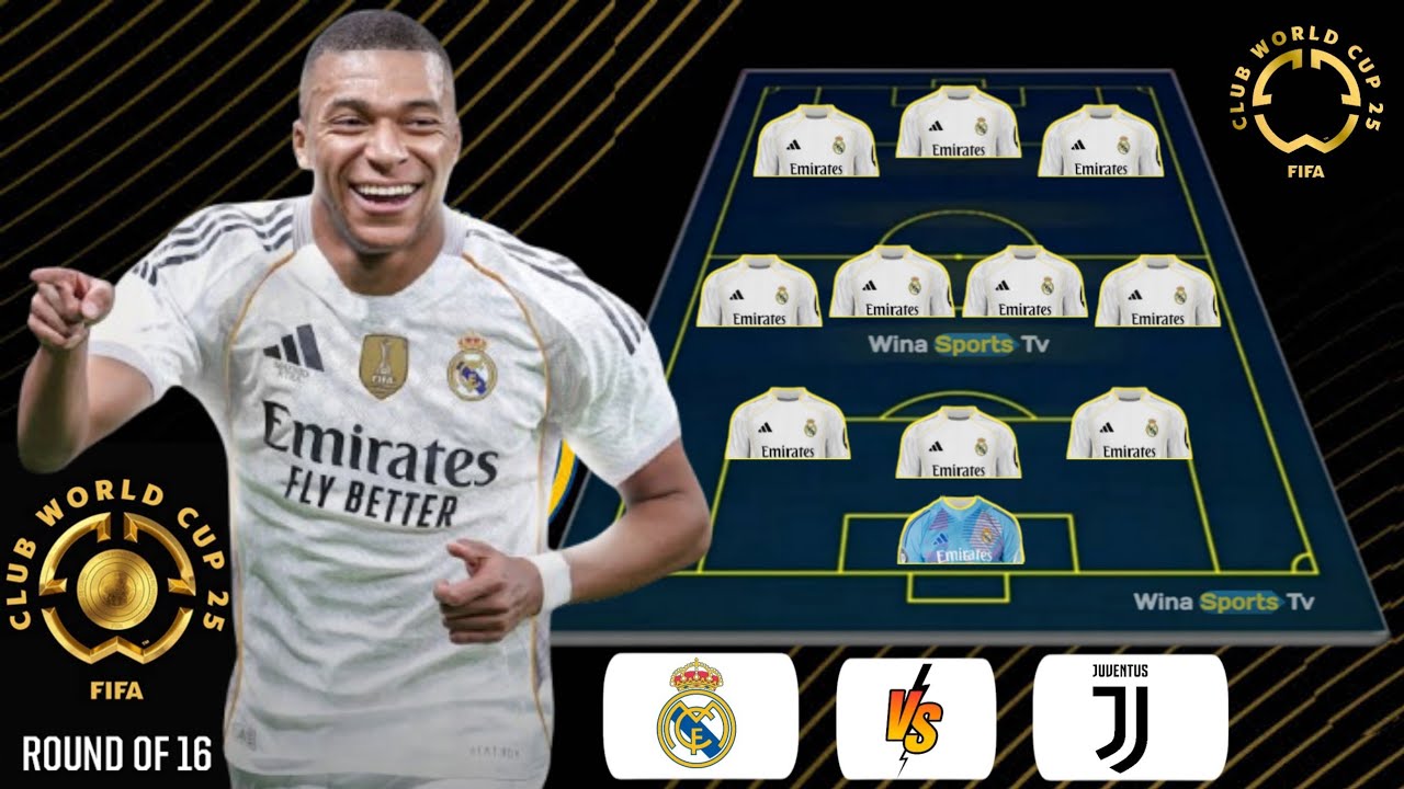 REAL MADRID VS JUVENTUS - REAL MADRID PREDICTED LINEUP - CLUB WORLD CUP ...