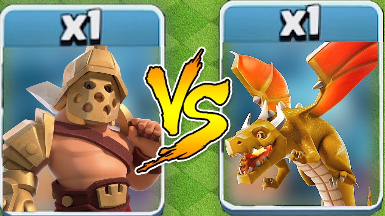 GLADIATOR vs. DRAGON!! "Clash Of Clans" things you missed in update ...