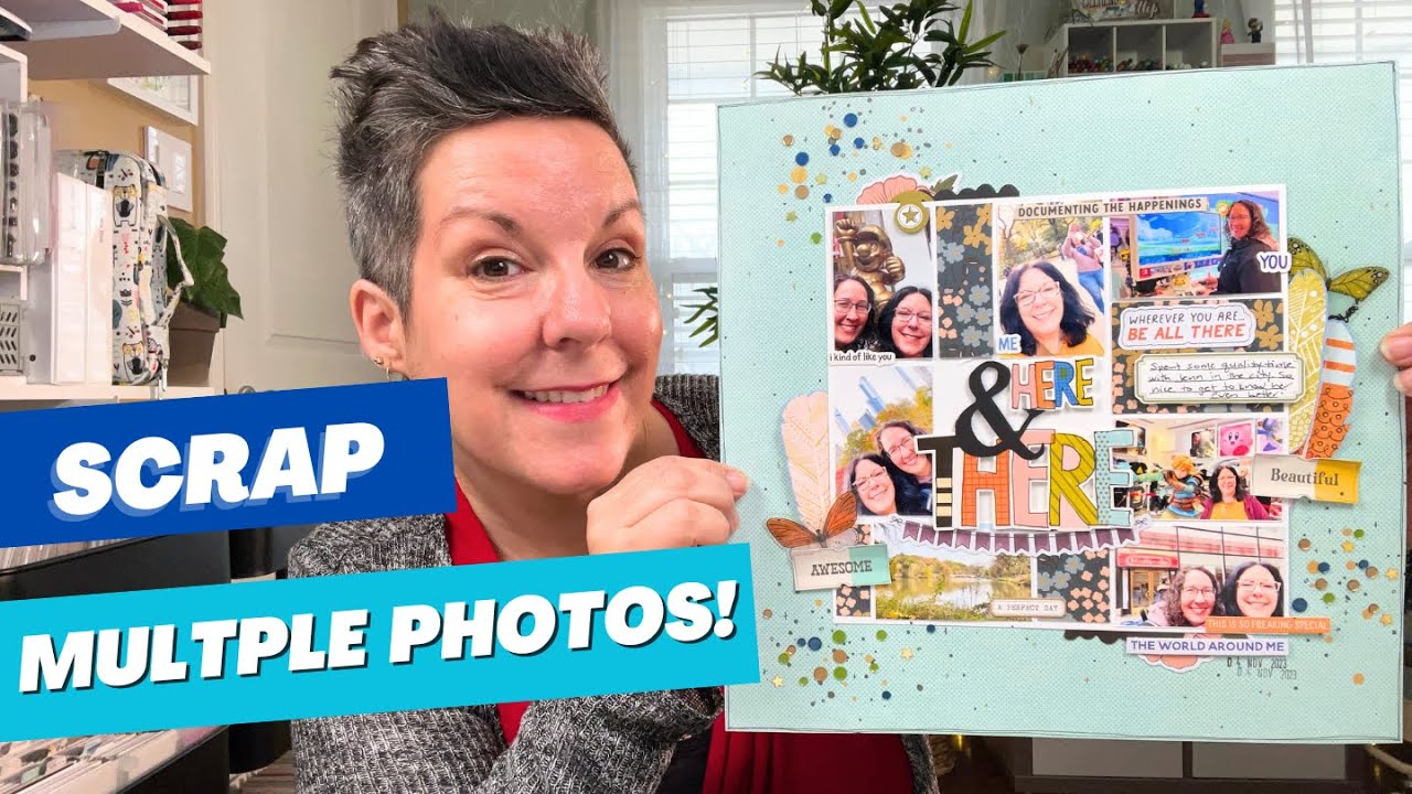 Scrapbooking Process: Here and There - YouTube