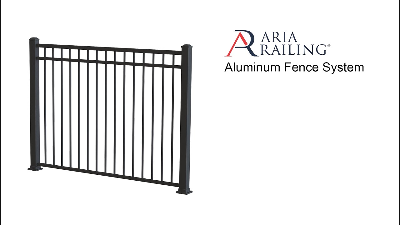 Aluminum Fence Installation l Aria Railing - YouTube