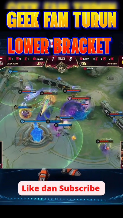 GEEK FAM TURUN LOWER BRACKET DAN HARUS LAWAN BLACKLIST 🥲😳 #mobilelegends #m5 # ...