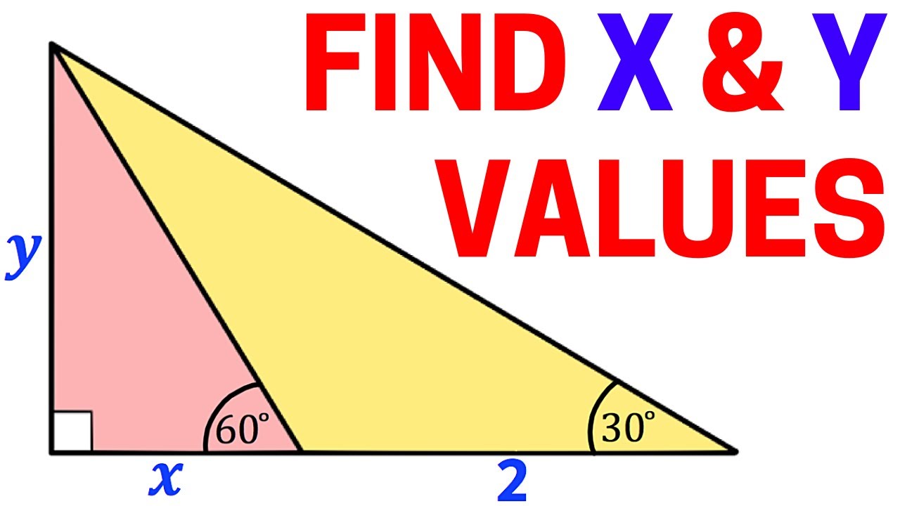 Find The Value Of X Y In This Right Triangle Fast Easy Find The Value Of X Y In This Right Triangle Fast Easy