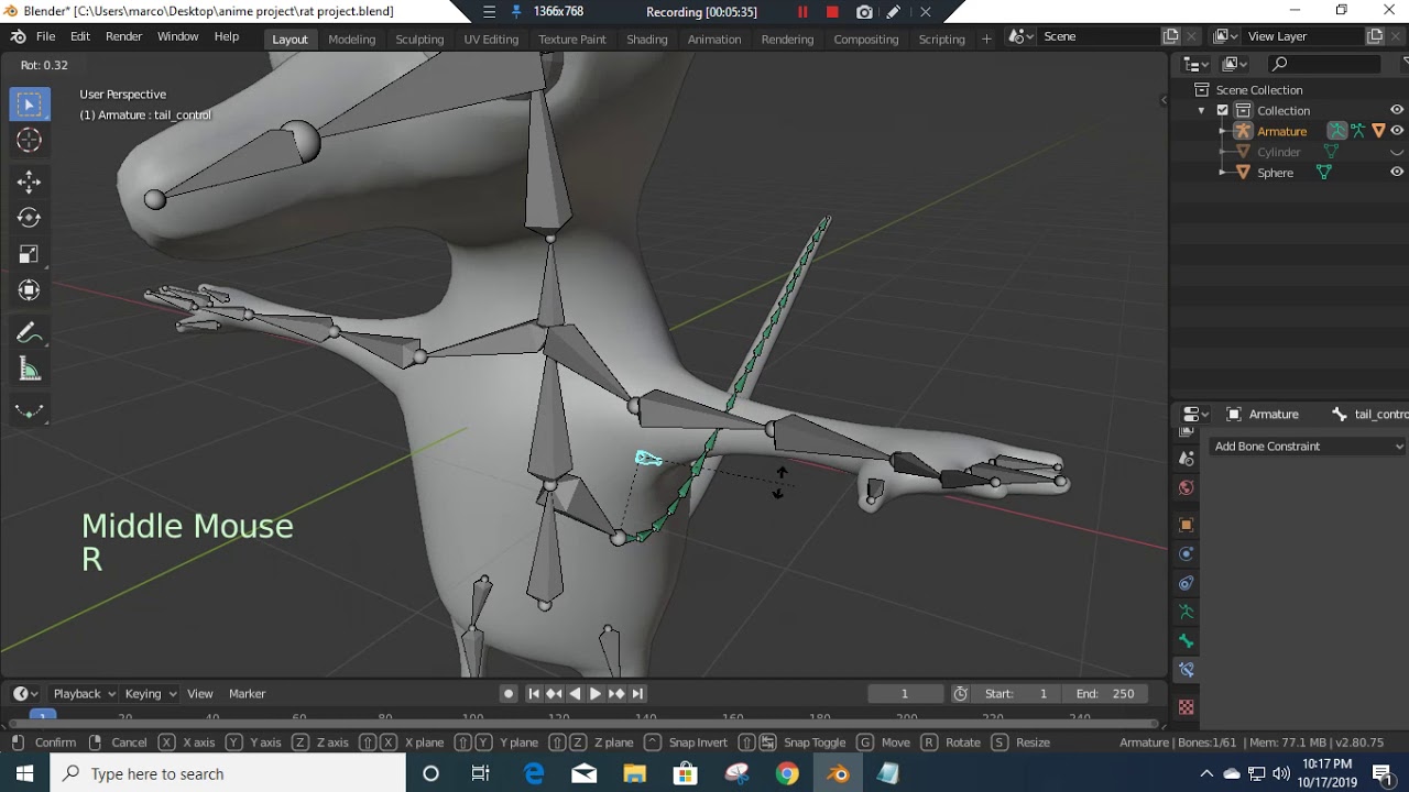 blender only in the Philippines | tail rigging tut - YouTube