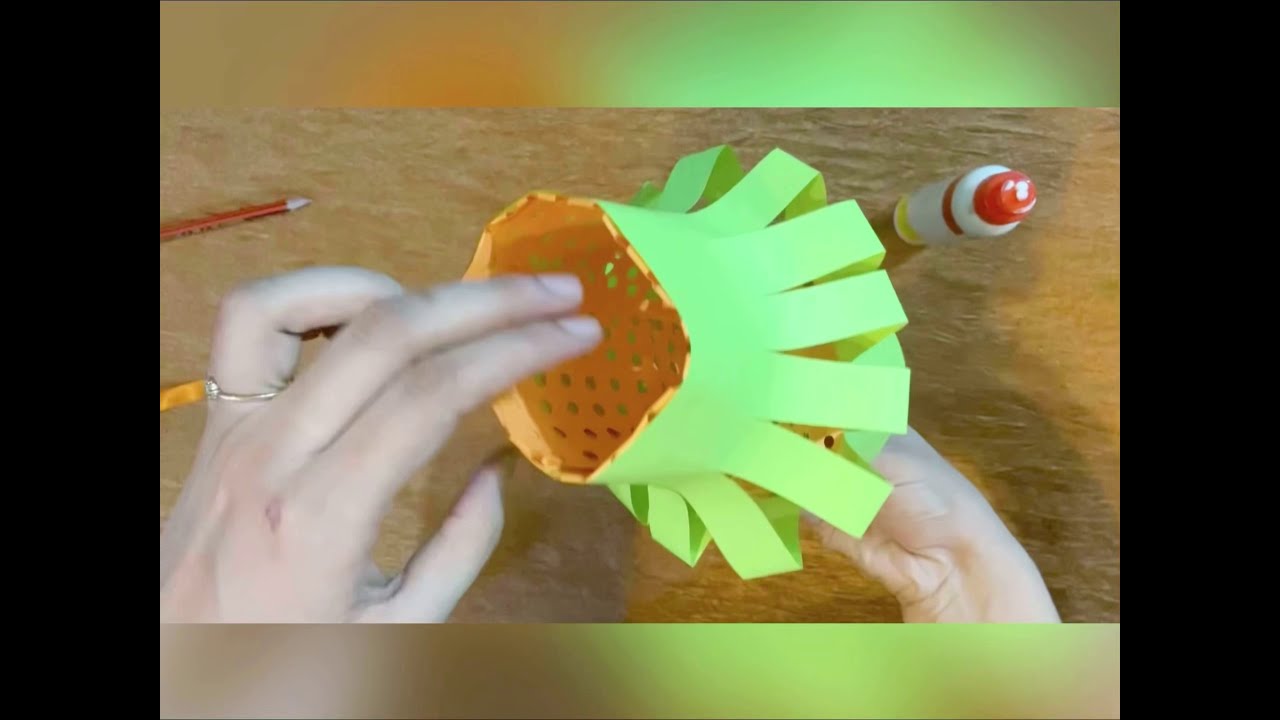 Lantern Paper Lamp Craft For Nursery/Pre-School/Kindergarten Kids - YouTube