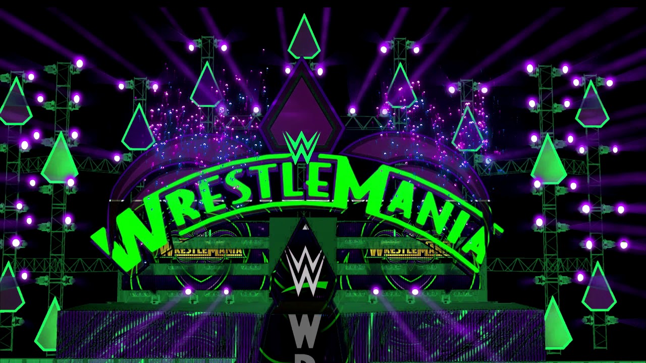 Wrestlemania 34 stage opening+pyro - YouTube
