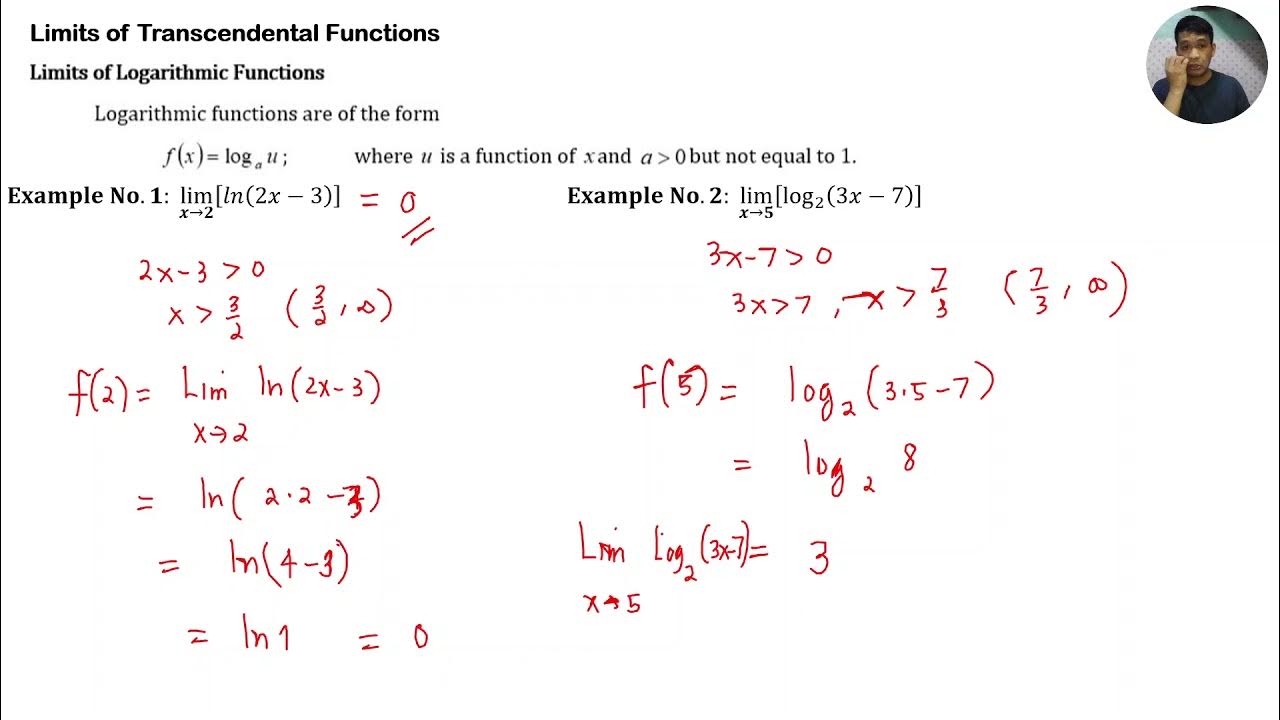10 Limits Of Transcendental Functions Youtube