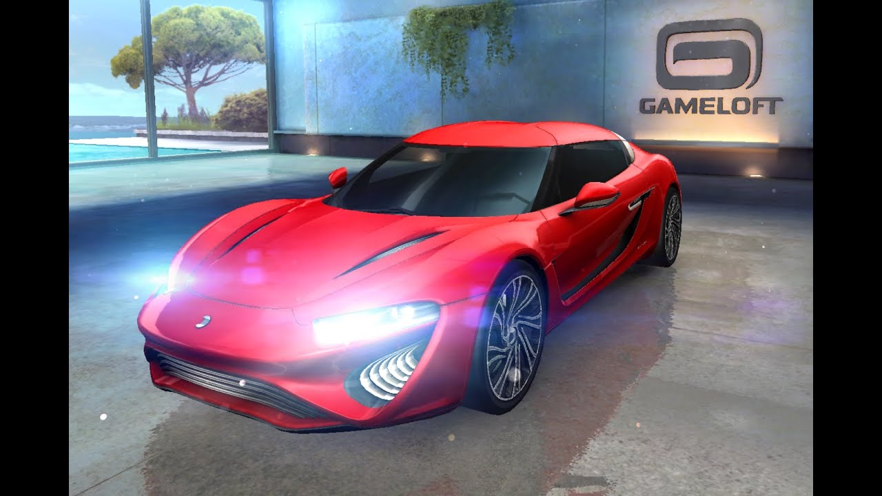 Asphalt 8 first race with nanoFlowcell QUANT FE - YouTube