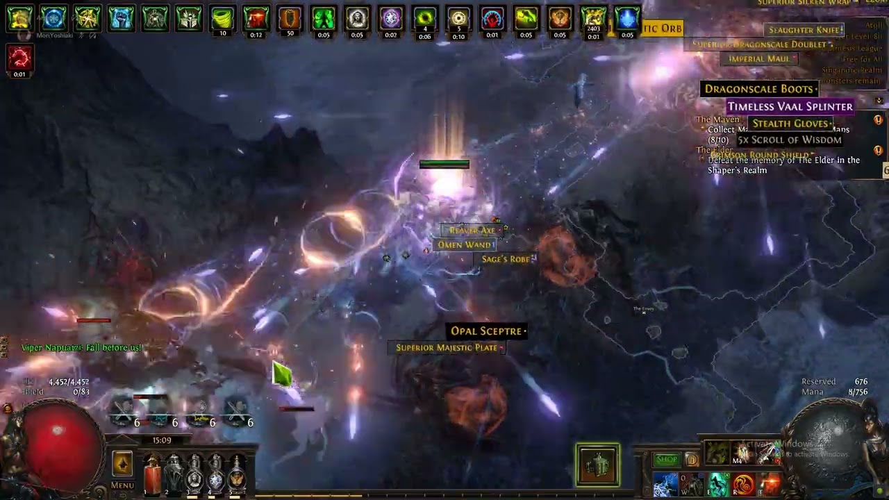 PoE 3.17 Eye of Winter [COC] Lancing steel Deadeye Map run [60%Delirium ...