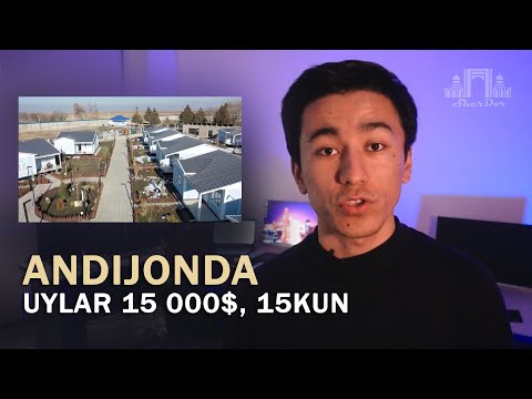 Andijonda 150mln so'mga yig'ma uylar 15 kunda tayyor!