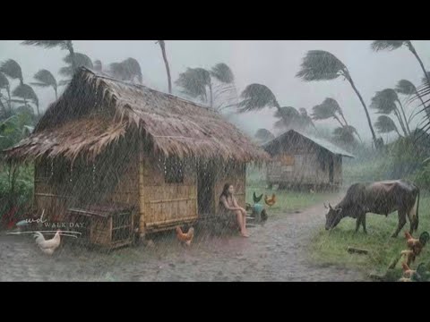 This Is Himalyan Nepali Mountain Village Life Heavy Rainy Day |Naturelly Village Dacumentary Video |
