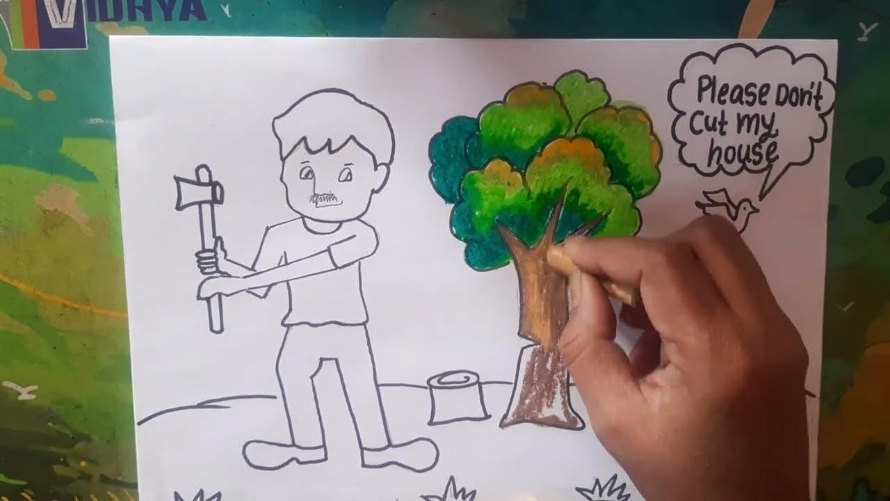 Draw to Protect, Save the Trees! - YouTube