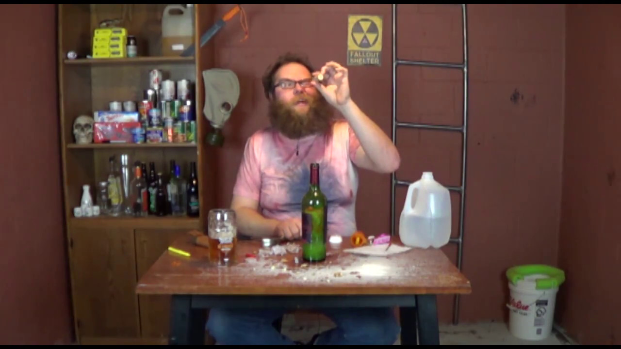 How to make hooch and DIY airlock - YouTube