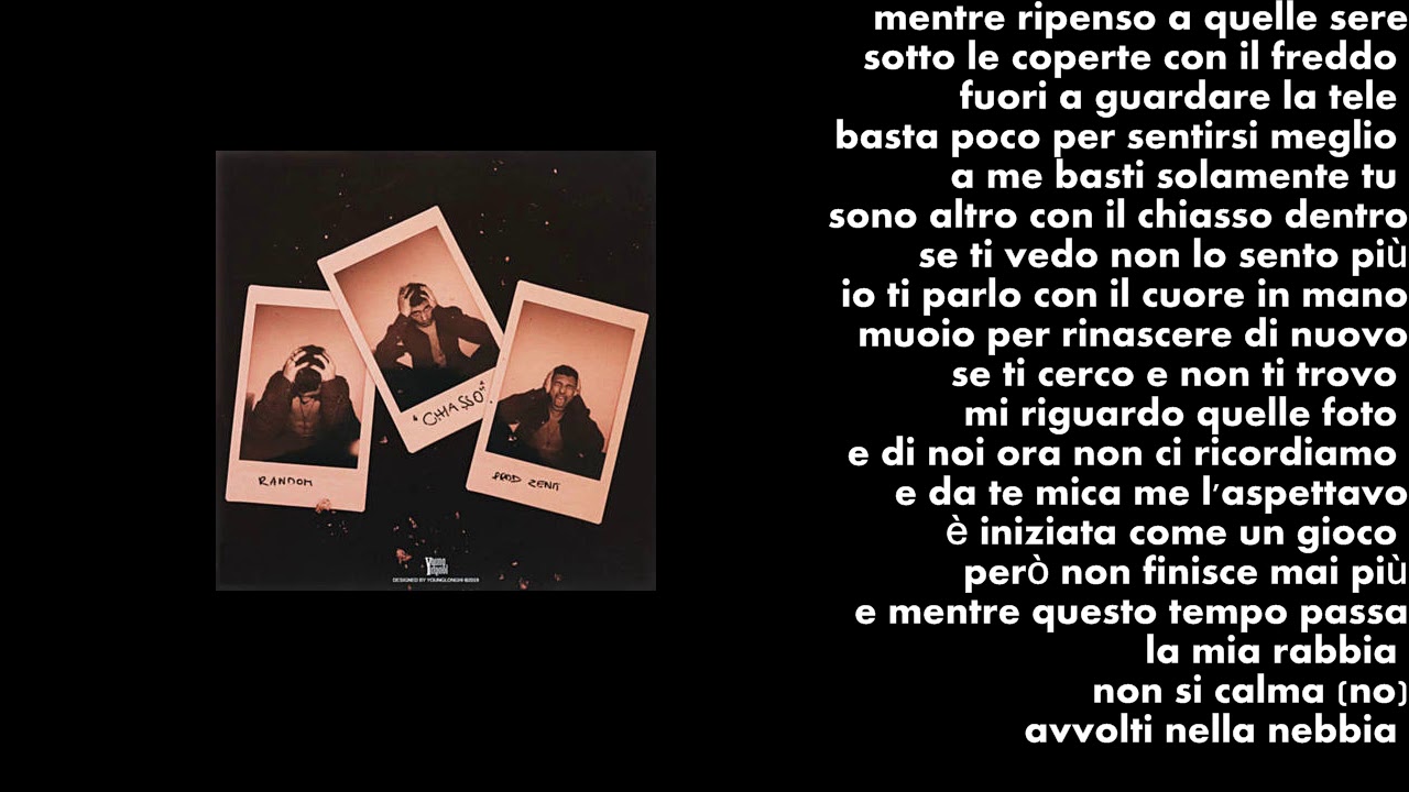 Chiasso-Random ( testo+audio) - YouTube