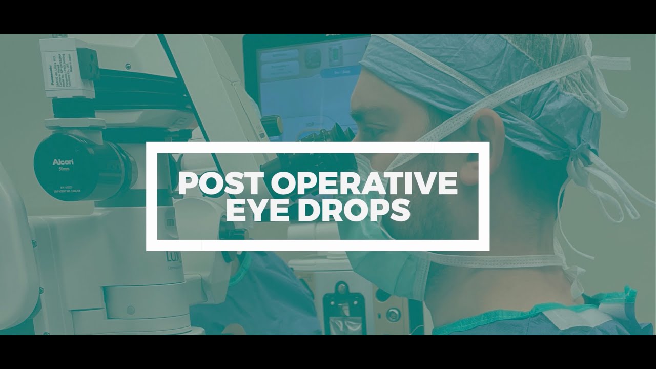 Post Operative Eye Drops - YouTube