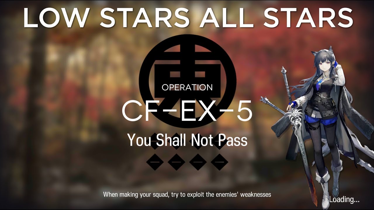 【Arknights】CF-EX-5 Low Rarity Guide - YouTube