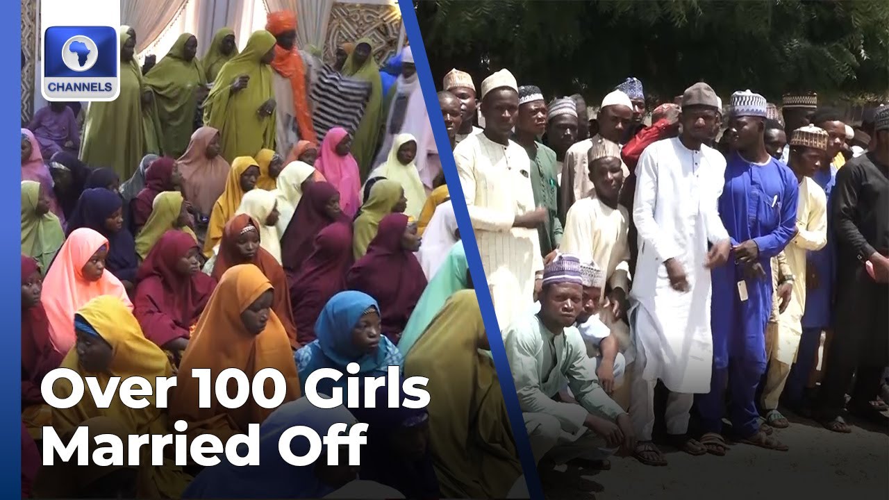Niger Mass Wedding: Over 100 Girls Married Off In Niger - YouTube