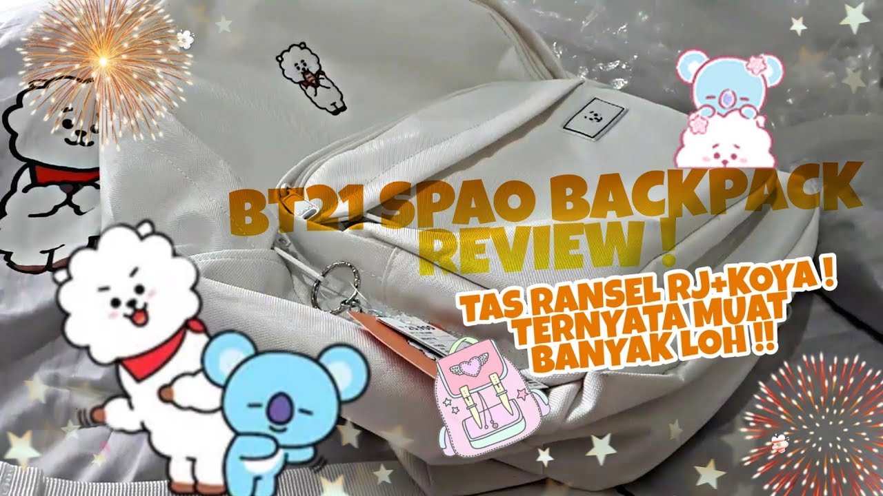 BT21 SPAO BACKPACK REVIEW RJ & KOYA [ INDONESIA ] - YouTube